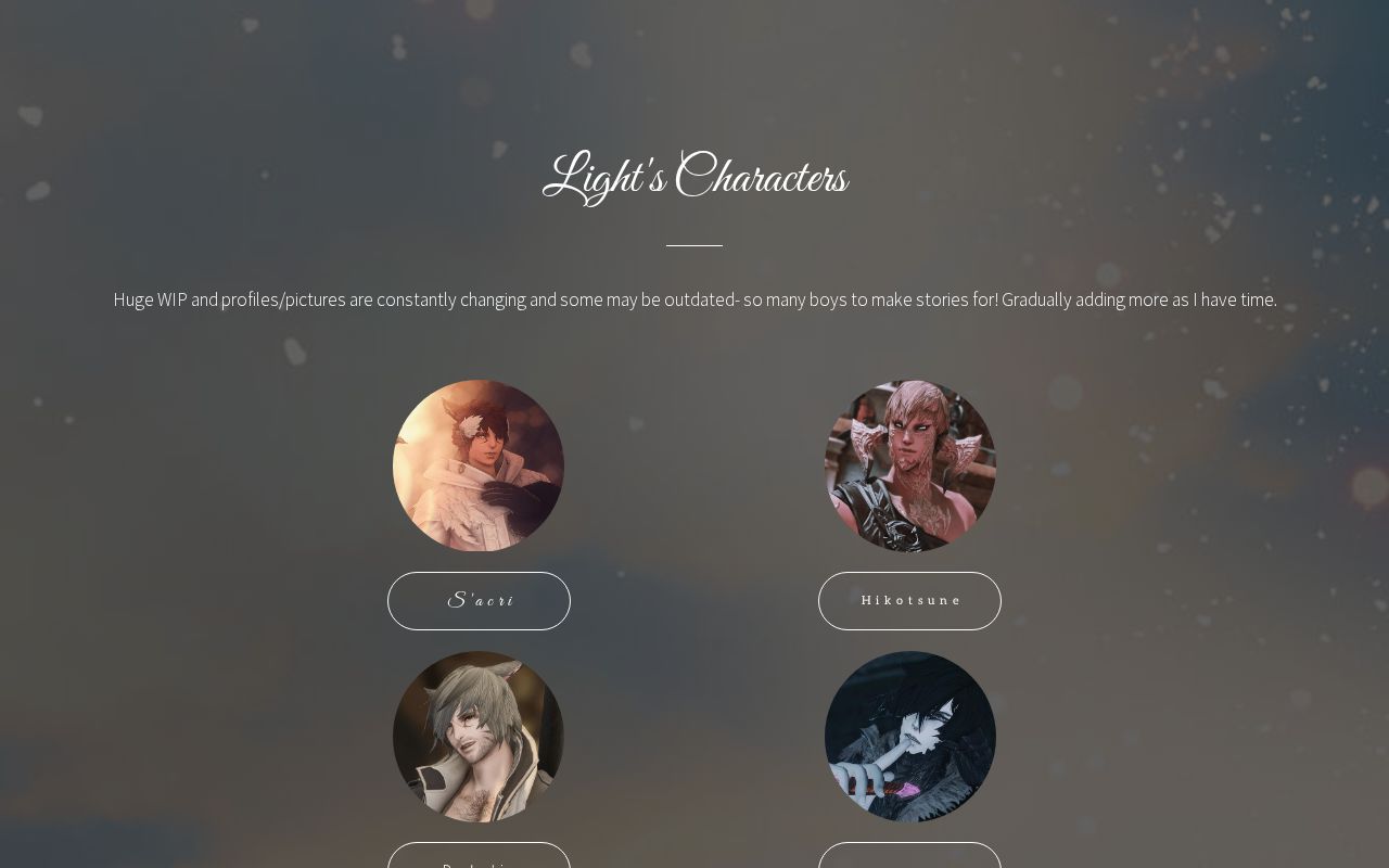 Light's Characters